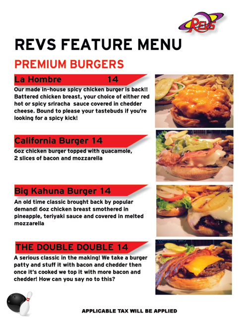 Revs Bowling Alleys Burnaby Location | Striker's Bar